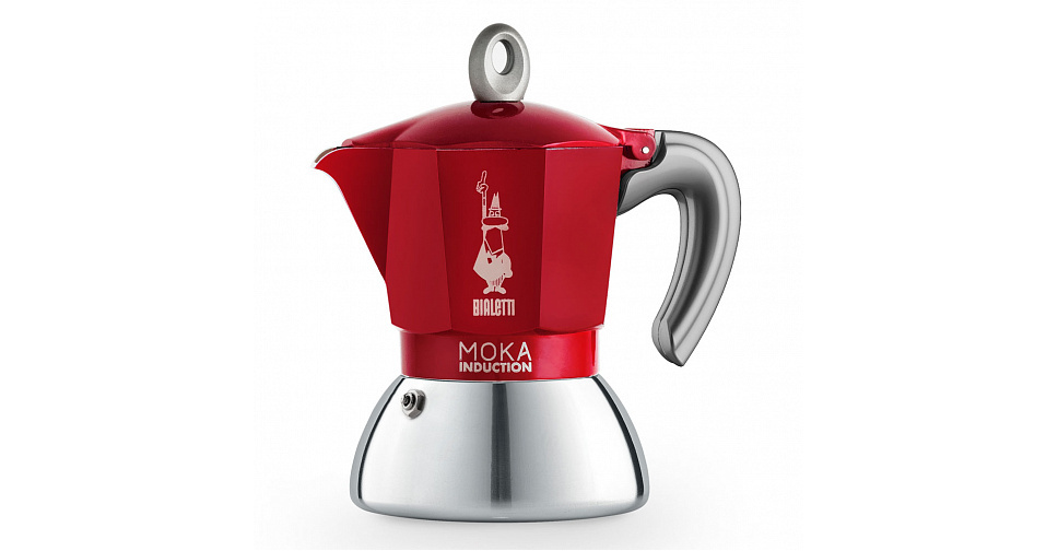 Гейзерная кофеварка Bialetti New Moka Induction Red в официальном ...